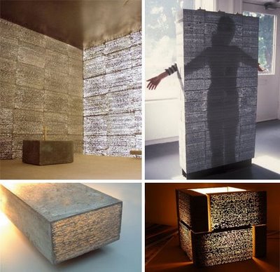 Black and white: El hormigon translucido